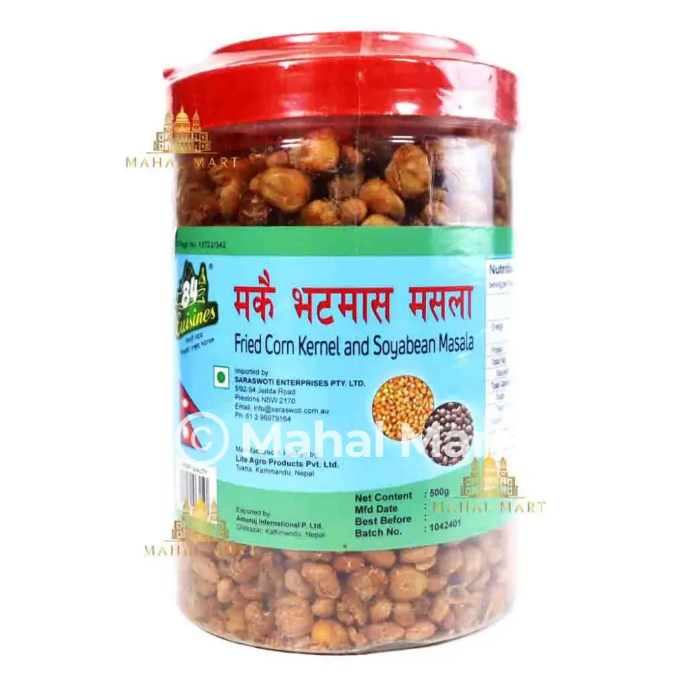 Fried Corn Kernels & Soyabean Masala (Makai Bhatmas)500g – Mahal Mart