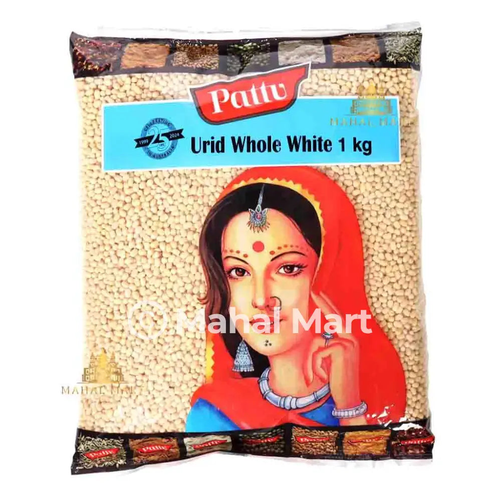 Pattu Urid Whole White 1kg – Mahal Mart