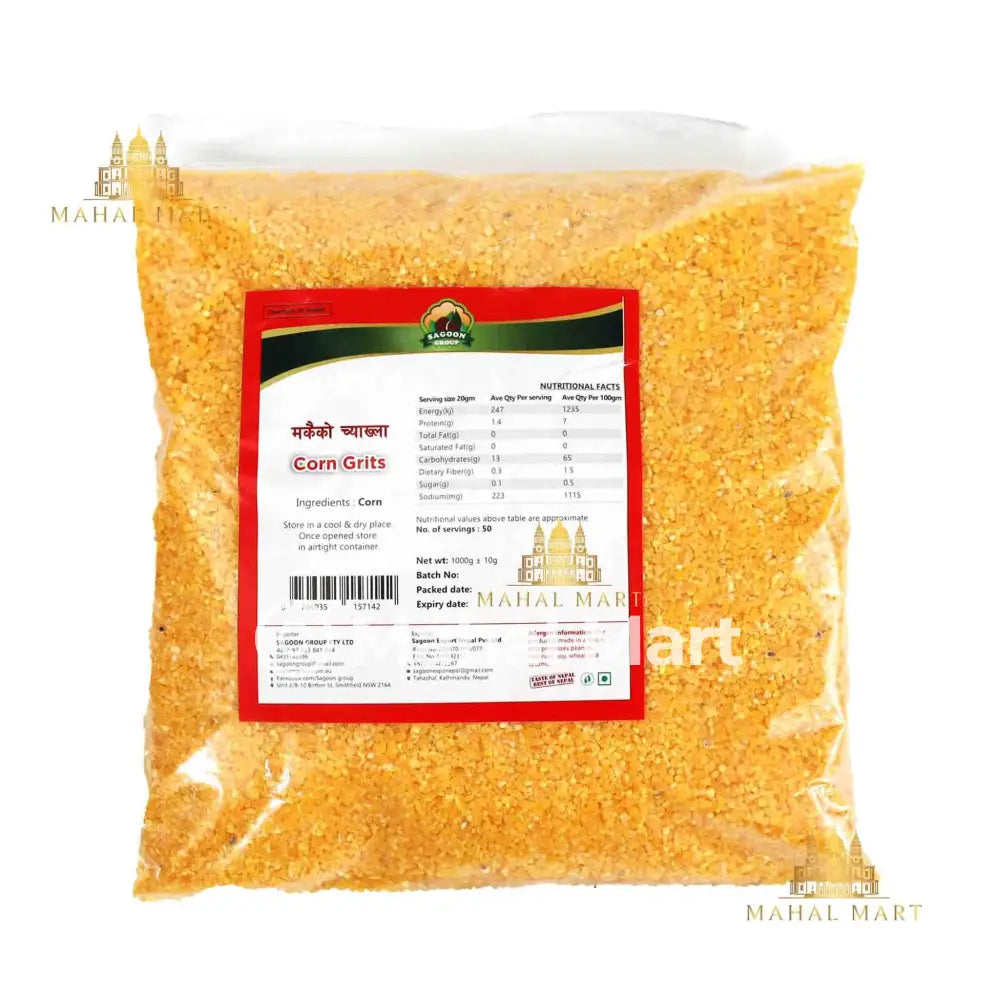 Corn Grits/ Makai ko Chyakla 1kg – Mahal Mart