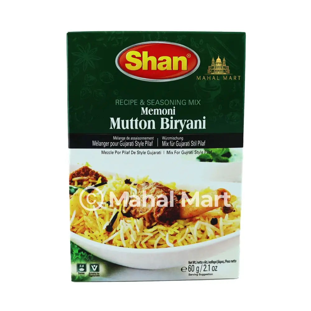 Shan Memoni Mutton Biryani Mix 60g – Mahal Mart