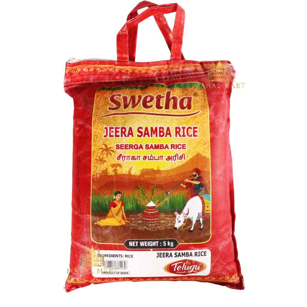 Swetha Samba Jeera Rice 5kg – Mahal Mart